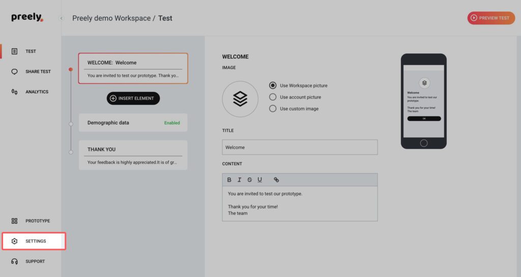 How to do Preely settings - Step-by-step guide - Preely Academy