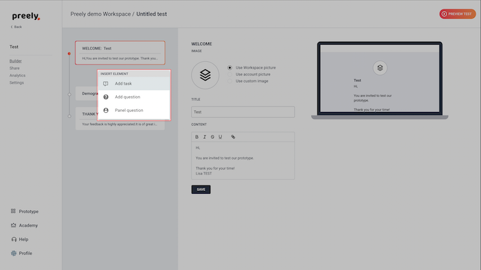 Learn how to create a question-based test - Step by step - Preely