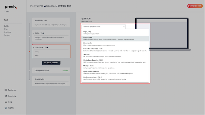 Learn how to create a question-based test - Step by step - Preely