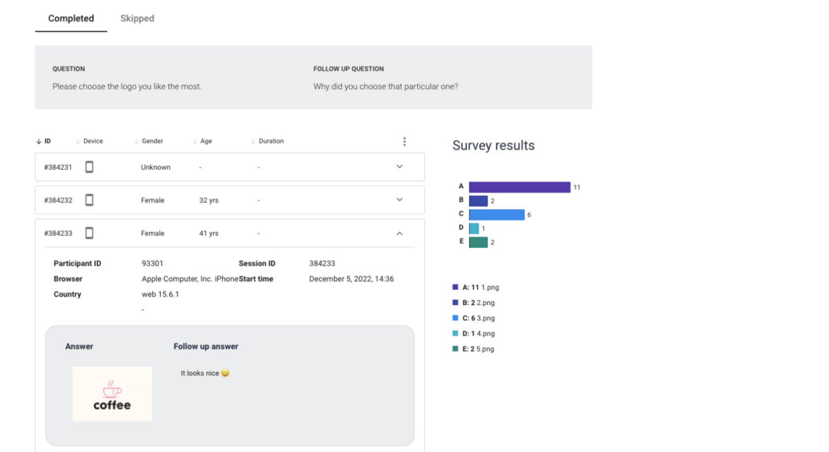Creating the preference test - Step-by-step guide - Preely Academy