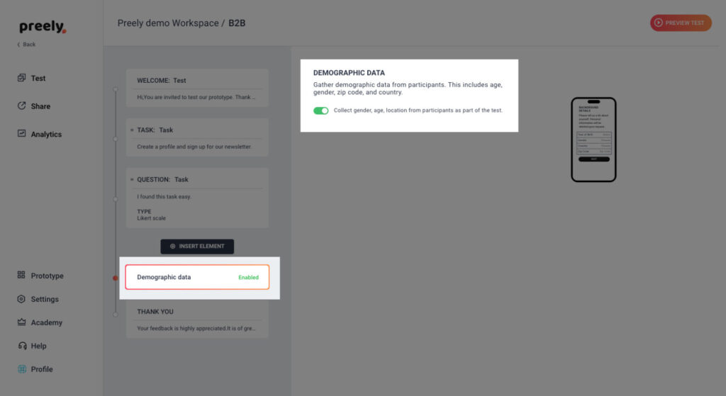 Learn how to create a user test - Step by step guide - Preely Academy
